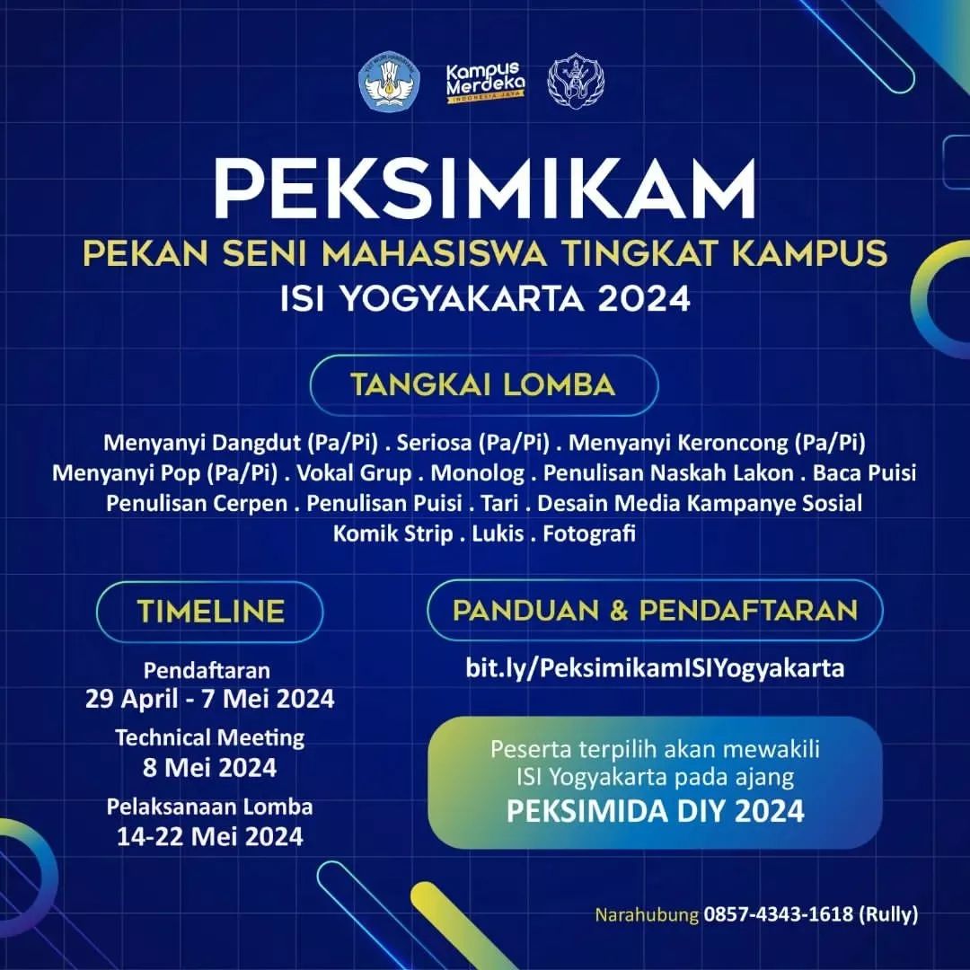 Pekan Seni Mahasiswa Tingkat Kampus (PEKSIMIKAM) ISI Yogyakarta Tahun ...